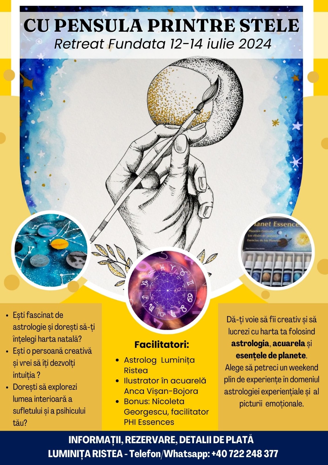 Cu pensula printre stele - Retreat Fundata 12-14 iulie 2024 | Gold Fm ...