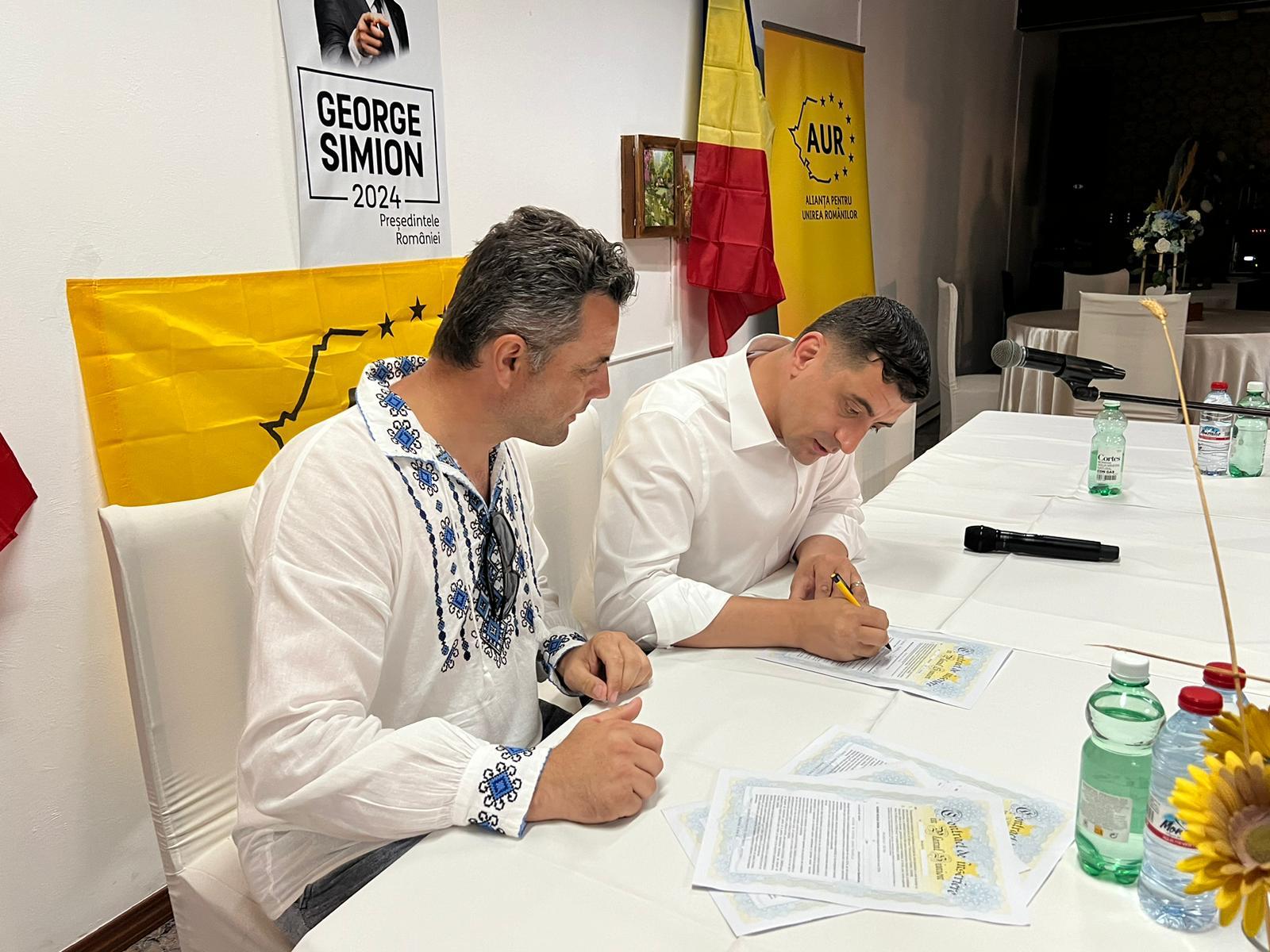 George Simion a semnat contracte pentru Planul SIMION cu românii din ...